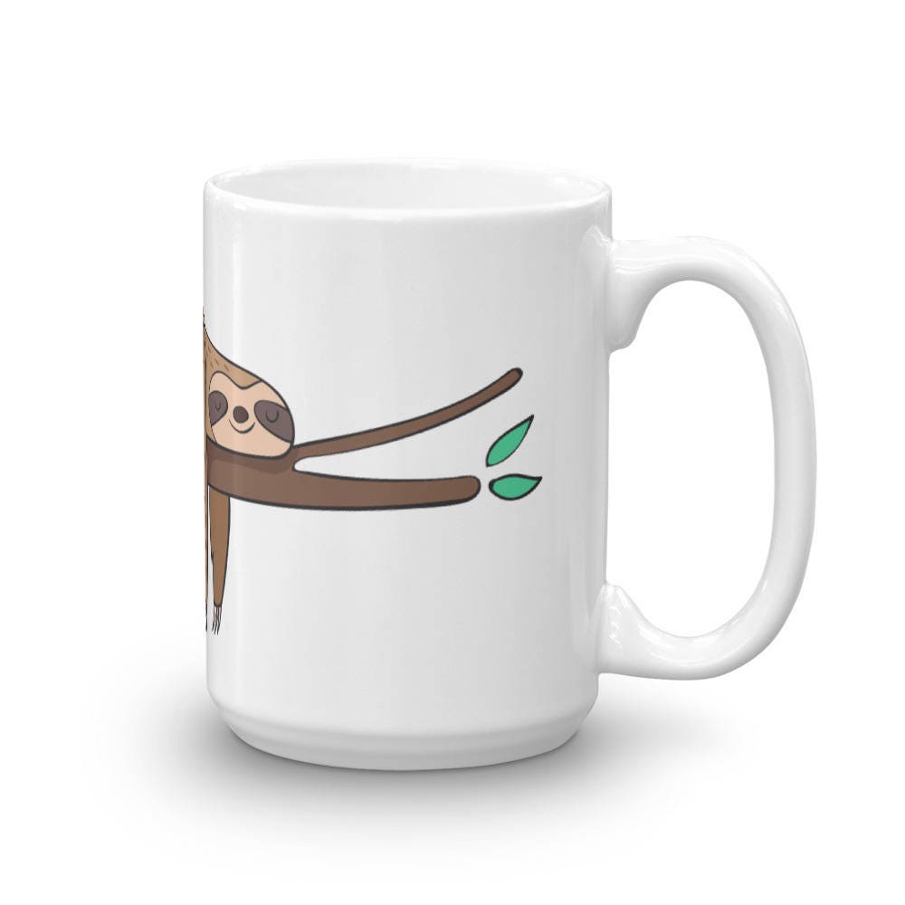 Sloth Coffee Mug, Sloth, Coffee Mug, Coffee Cup, Cute Sloth Mugs ...