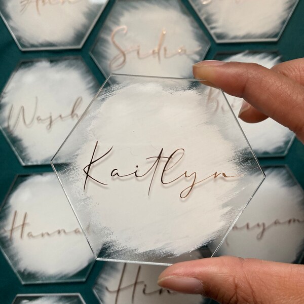 Acrylic Place Card - Etsy