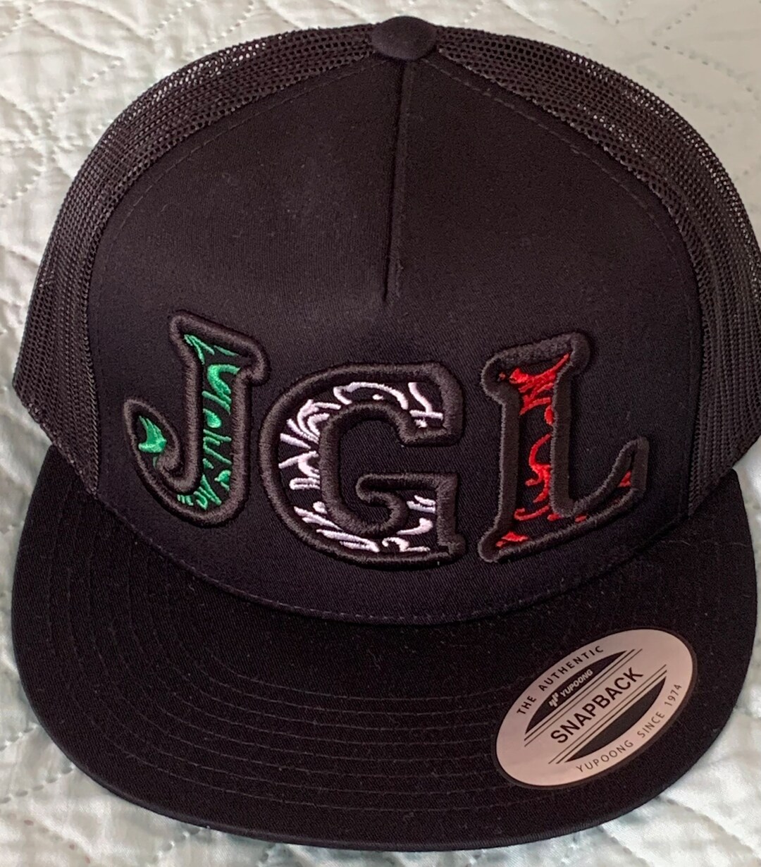 JGL Hat One Size Fit All Adult Unisex Embroidery With Mesh on the Back ...