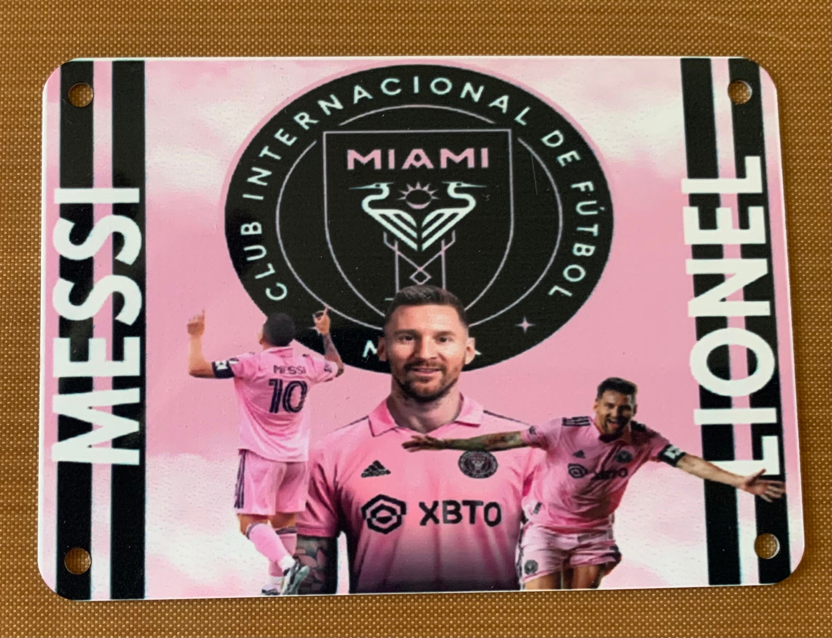 Car Auto License Plate Messi Inter Miami Size 6x12 - Etsy