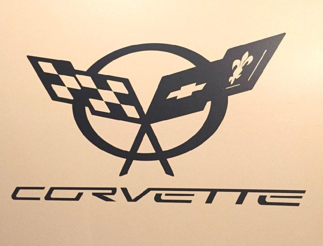 Corvette Wall Art Decal Man Cave Garage Sports Car - Etsy