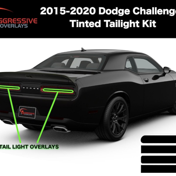 Dodge Challenger Tail Light Overlays - Etsy