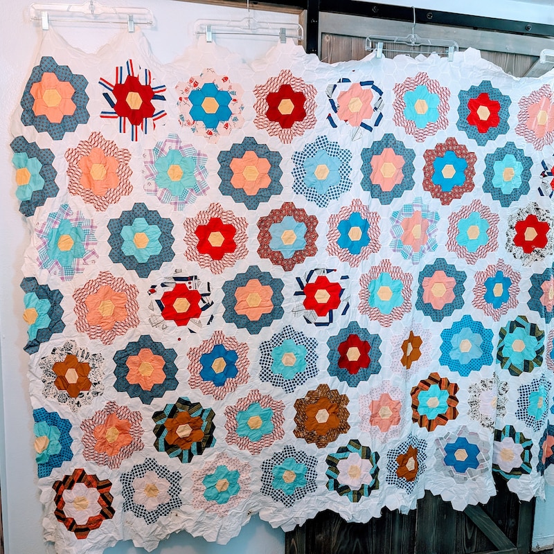 Flower Garden Quilt - Etsy