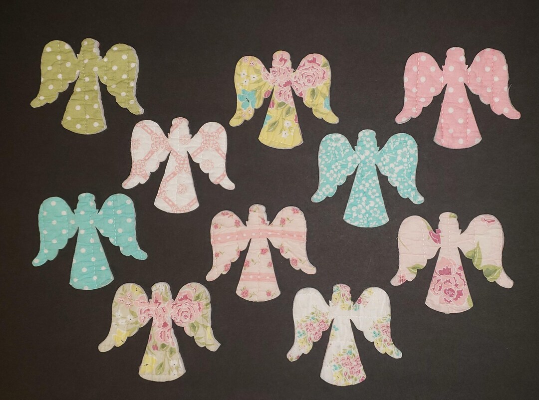 Angel Die-cuts From Modern Pastel Quilt - Cutter Quilt Angels - Cutter ...