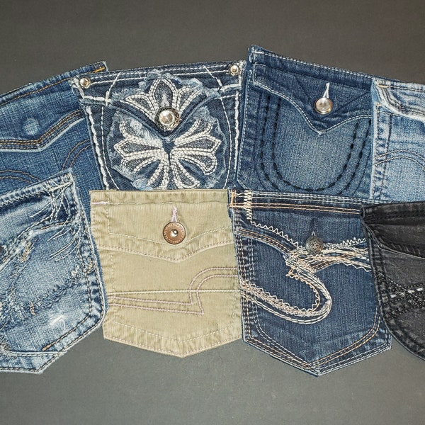 Denim Pockets - Etsy