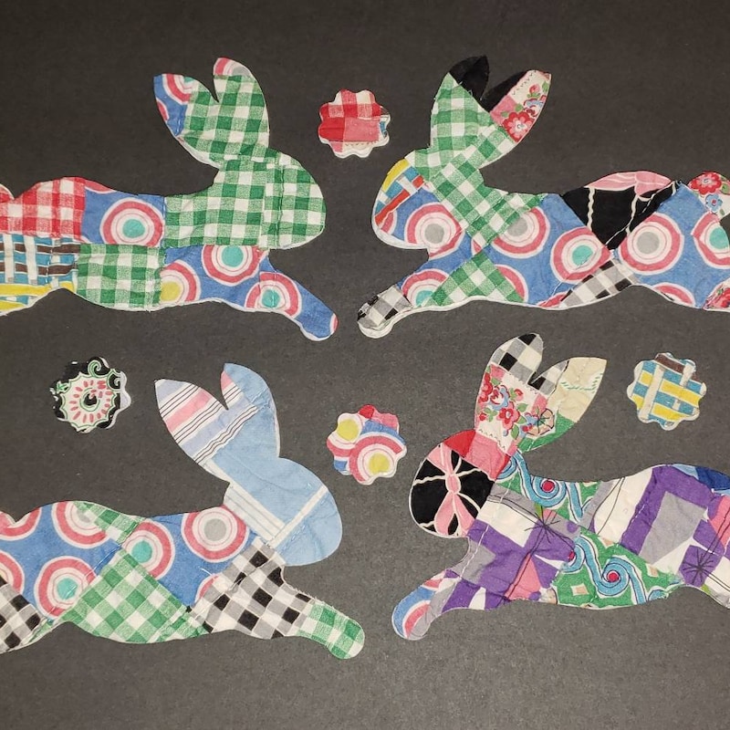 Patchwork Bunny - Etsy