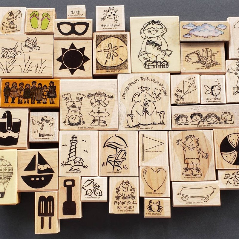 Girl Rubber Stamp - Etsy