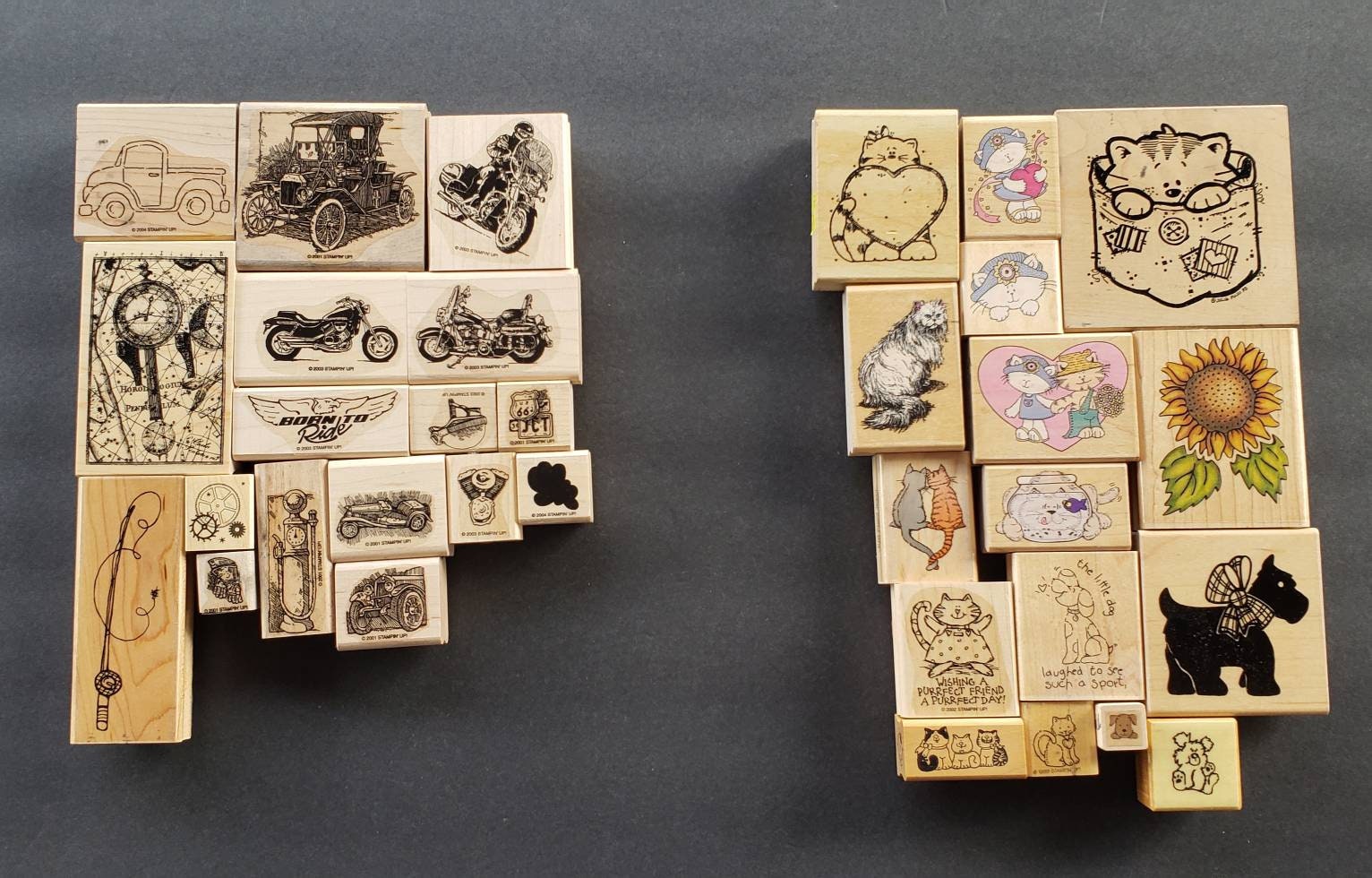 Stampin Up Motorcycle Stamp