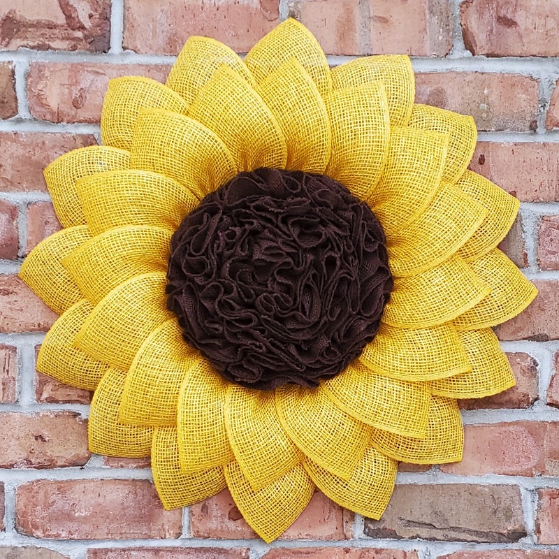 Burlap Sunflowers - Etsy