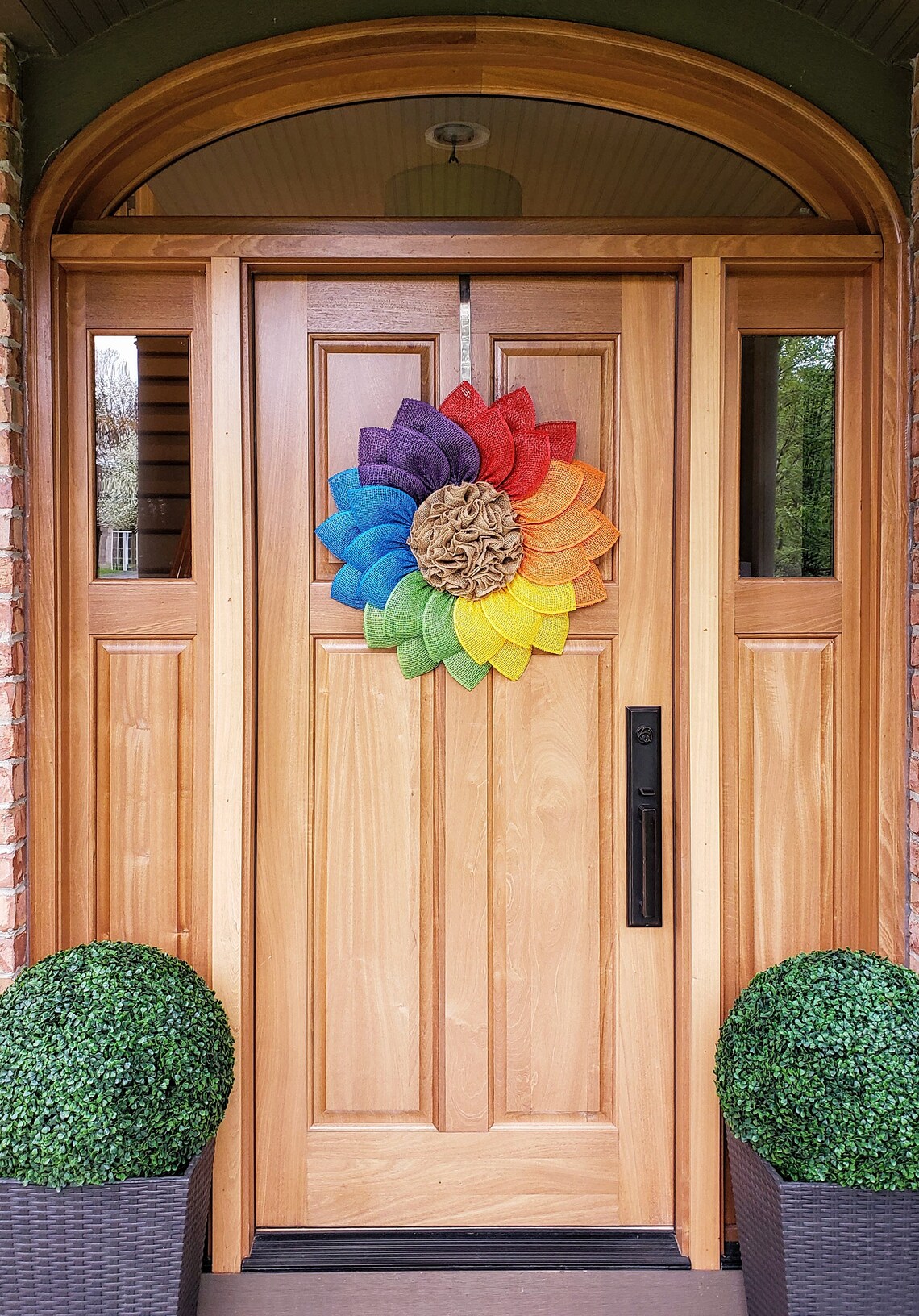 Rainbow Wreath Pride Wreath Rainbow Door Decor Pride Door | Etsy