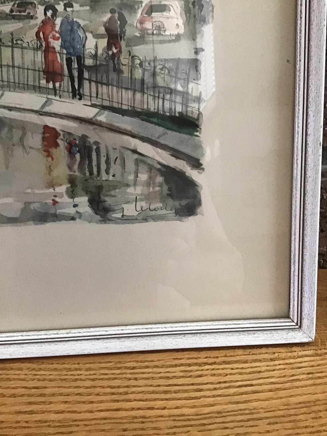 Vintage Watercolor Litho by Artist G Lelong Painted Early 1900's... - Etsy