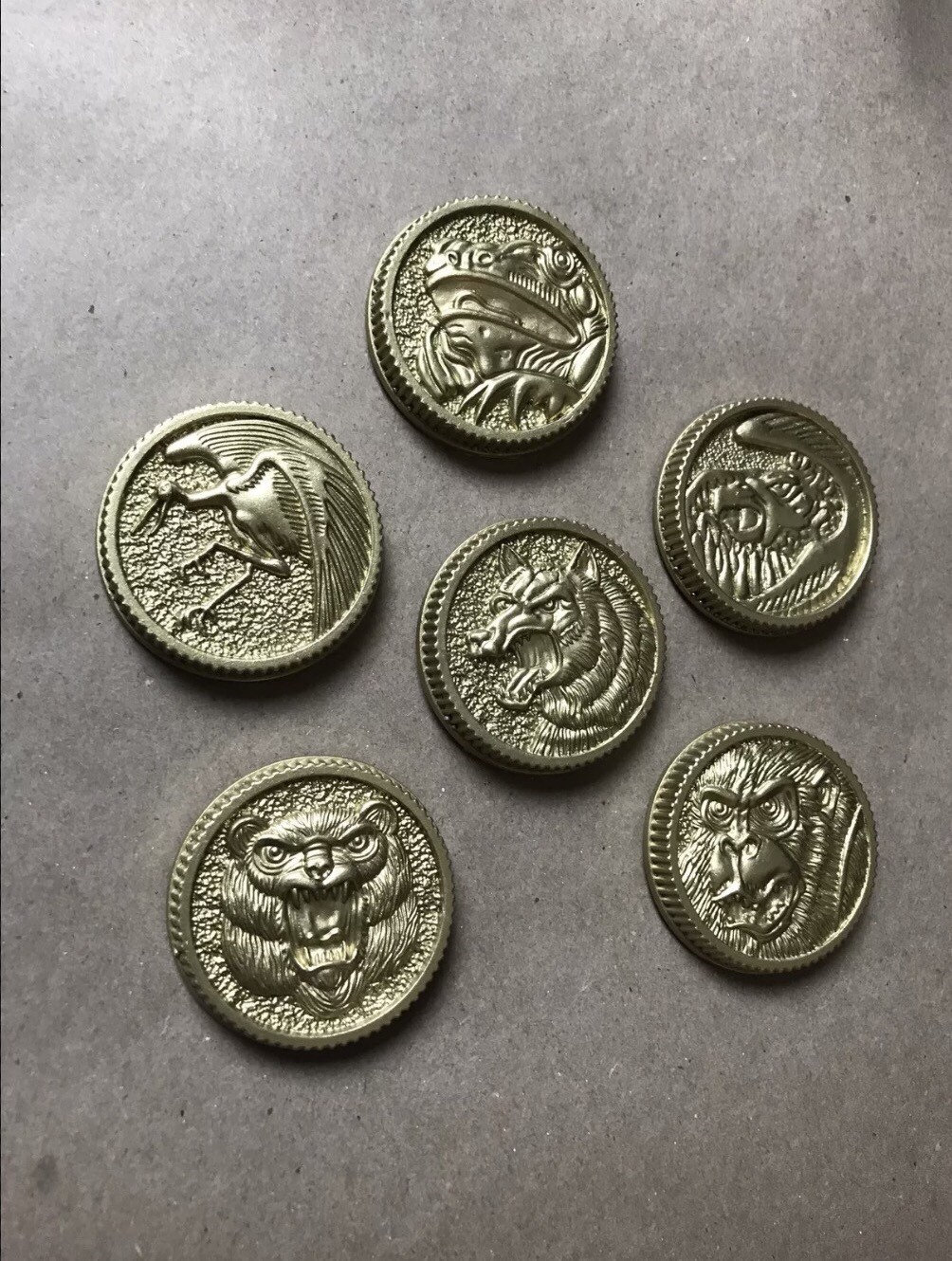 Power Movie Coins Ranger Cosplay Cold Cast Power Coins | Etsy