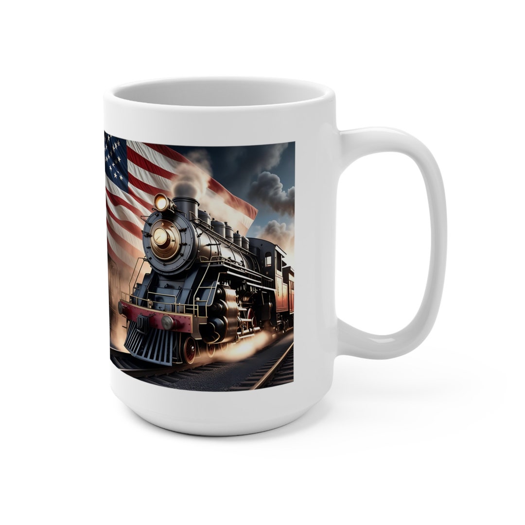 American Steam Engine Railroad Coffee Mug 15oz - Etsy