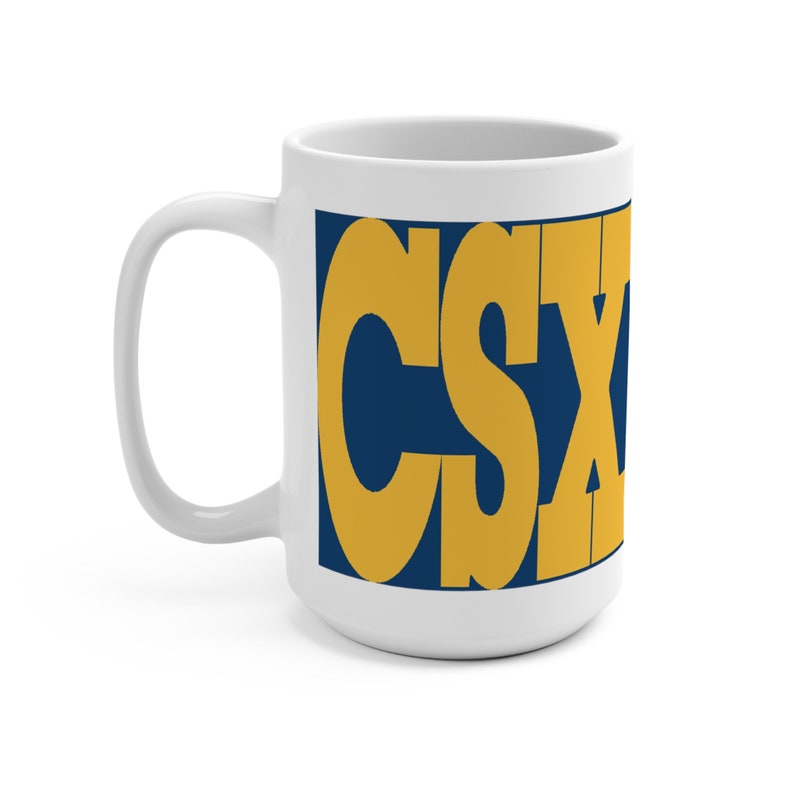 CSX Transportation Railroad Train Coffee Mug 15 Ox - Etsy