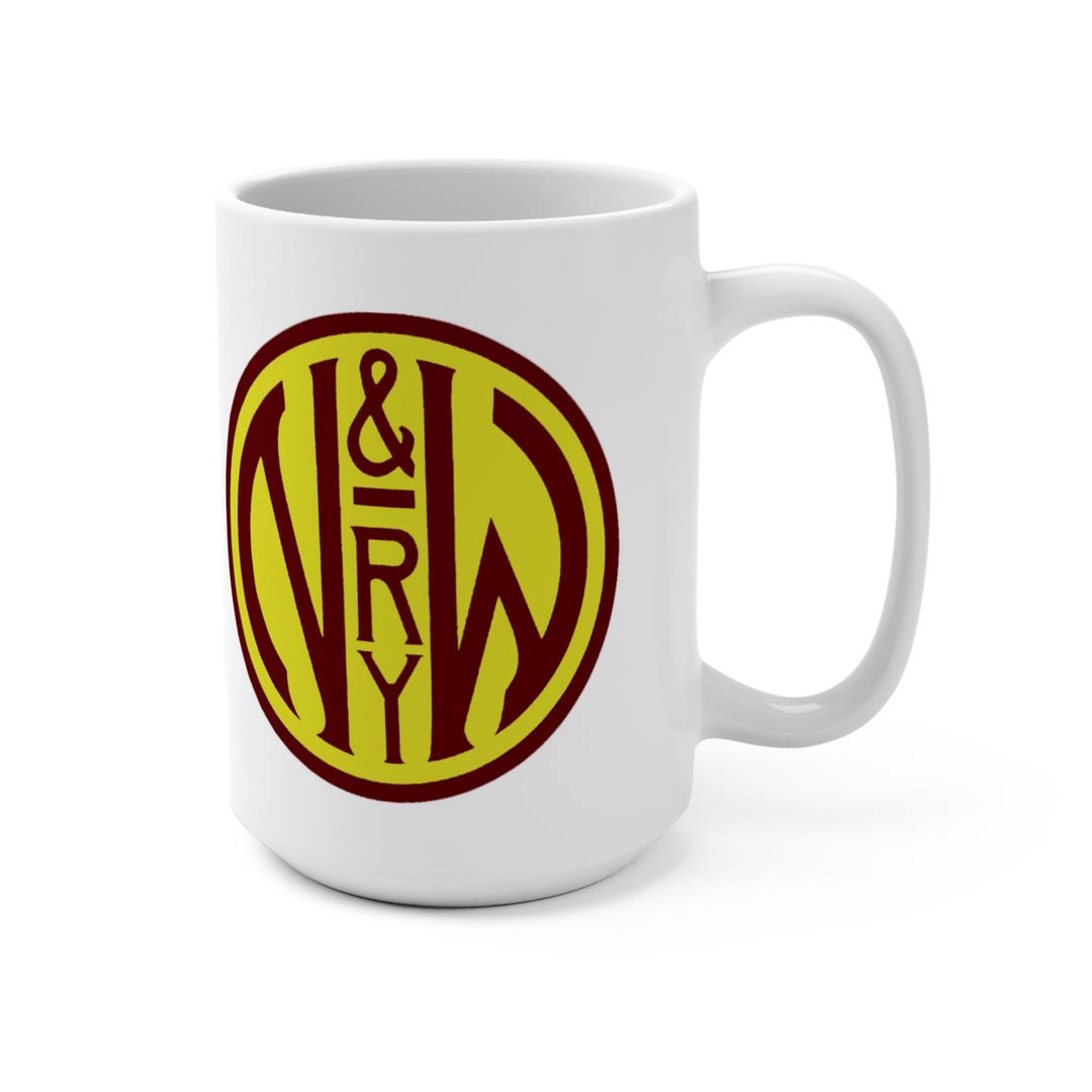 Vintage Norfolk and Western Railway Railroad Coffee Mug 15OZ - Retro ...