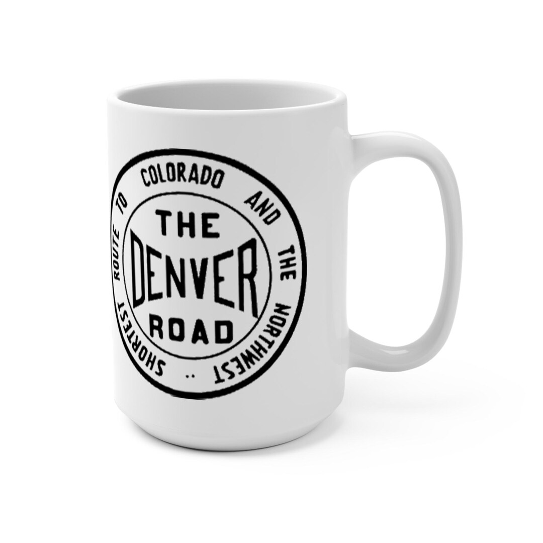 Denver Road Railroad Route Mug 15oz, Train Enthusiast Gift, Vintage ...