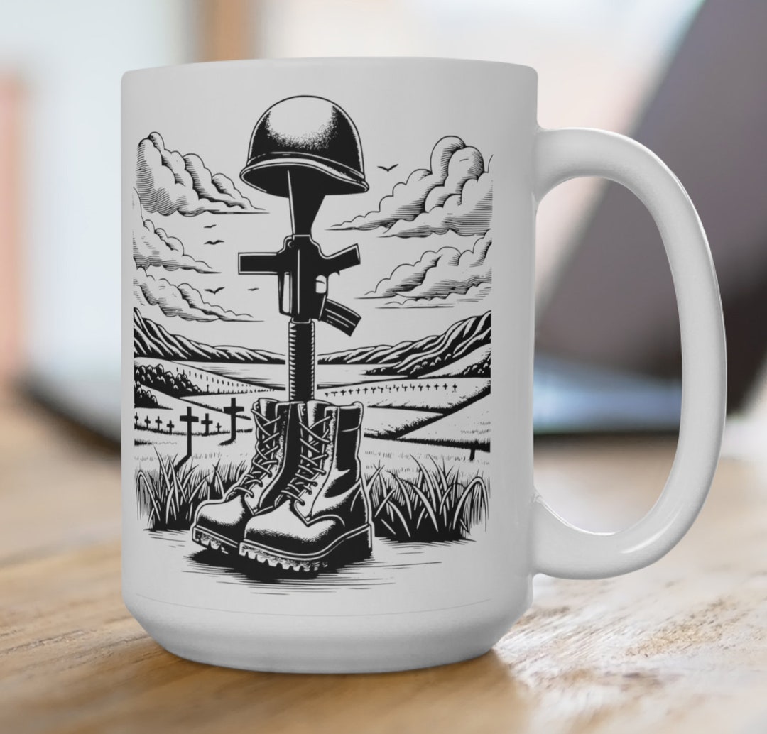 Fallen Soldier Tribute Military Coffee Mug 15oz - Etsy
