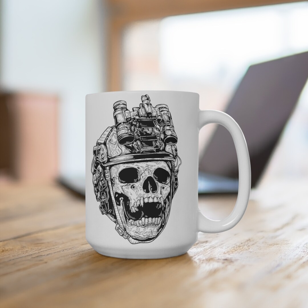 Skull Military Tactical Mug 15 Oz Coffee - Etsy