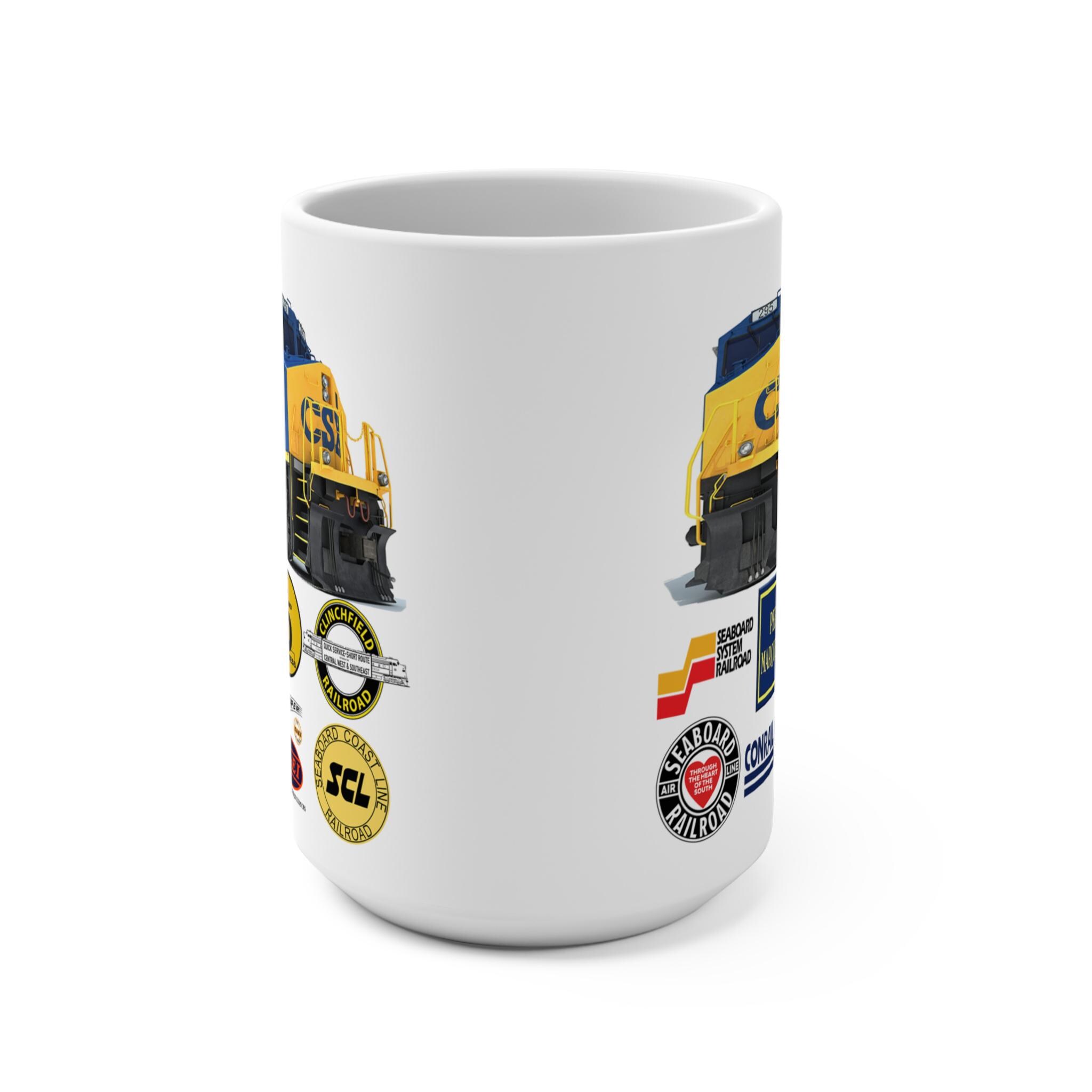Retro CSX Logos Railroad Coffee 15 Oz Mug - Etsy