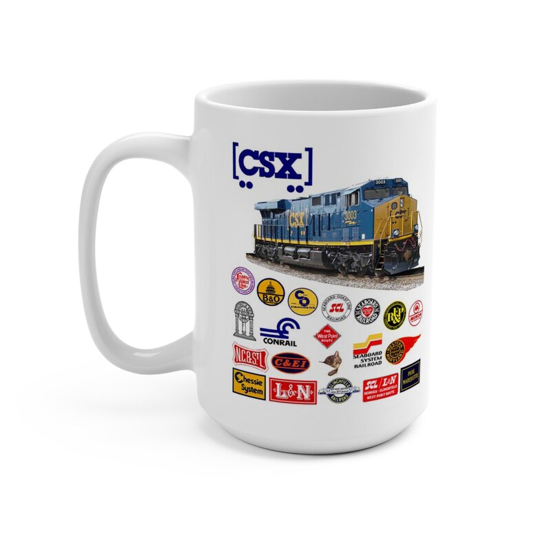 CSX Railroad Train Logo Coffee Mug 15oz - Etsy