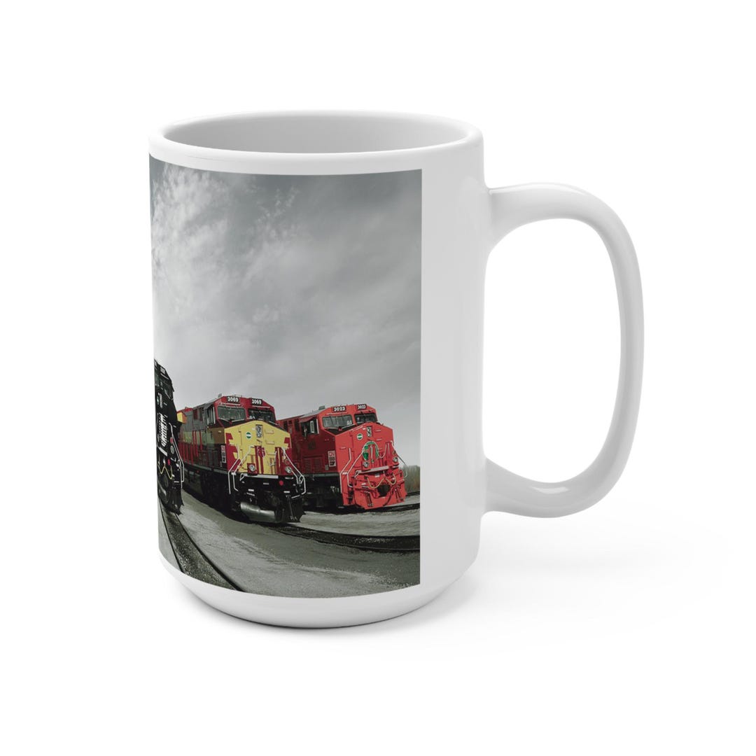 Canadian Pacific Railway Mug, Vintage Railroad Coffee Cup, 15oz Ceramic ...