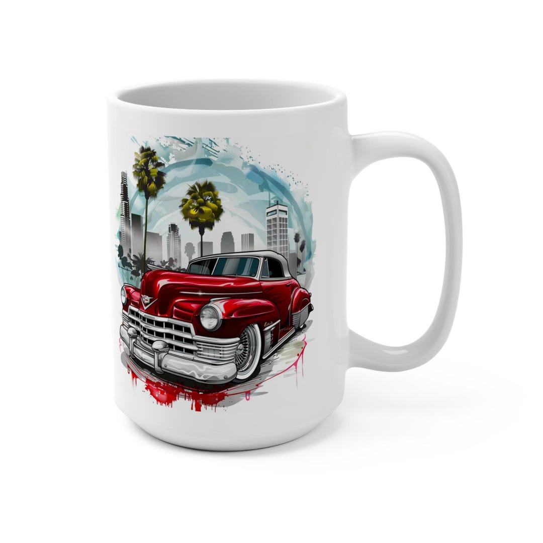 Vintage Cadillac Series 62 Fleetwood Low Rider Coffee Mug - 15 Oz ...