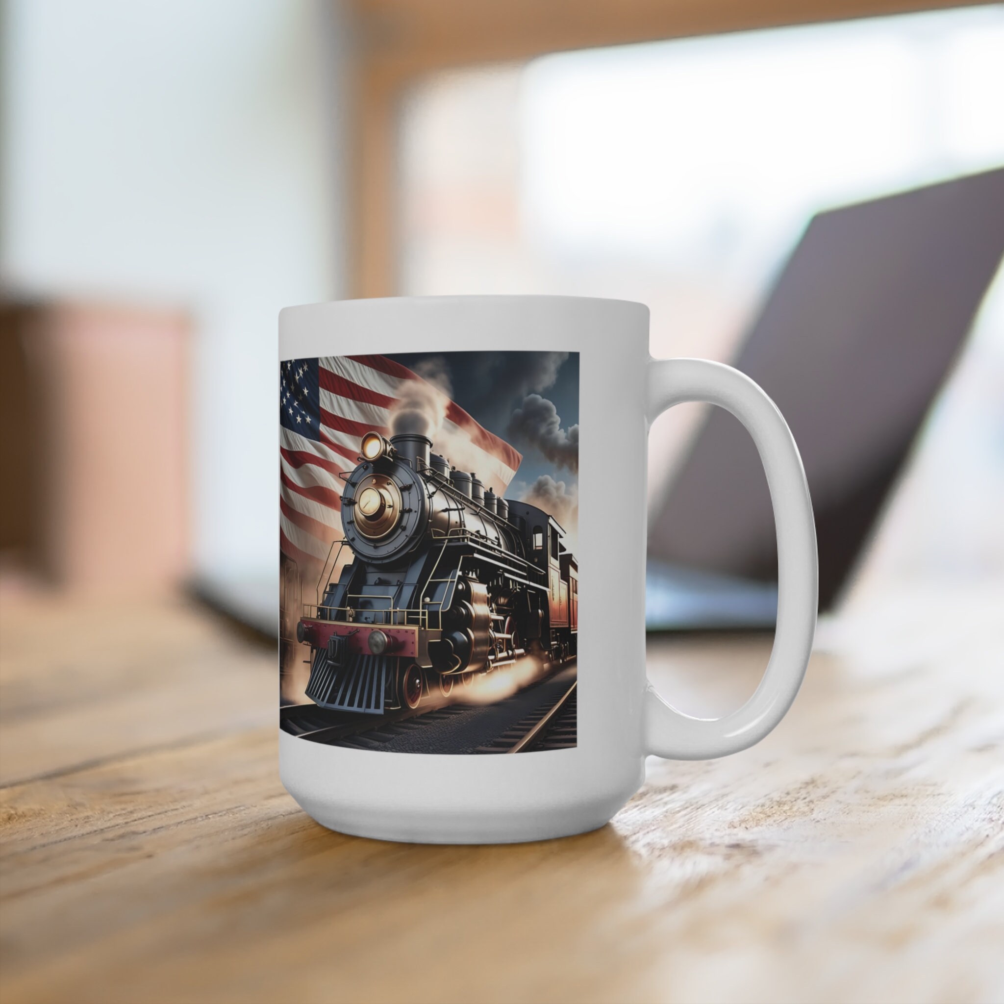 American Steam Engine Railroad Coffee Mug 15oz - Etsy