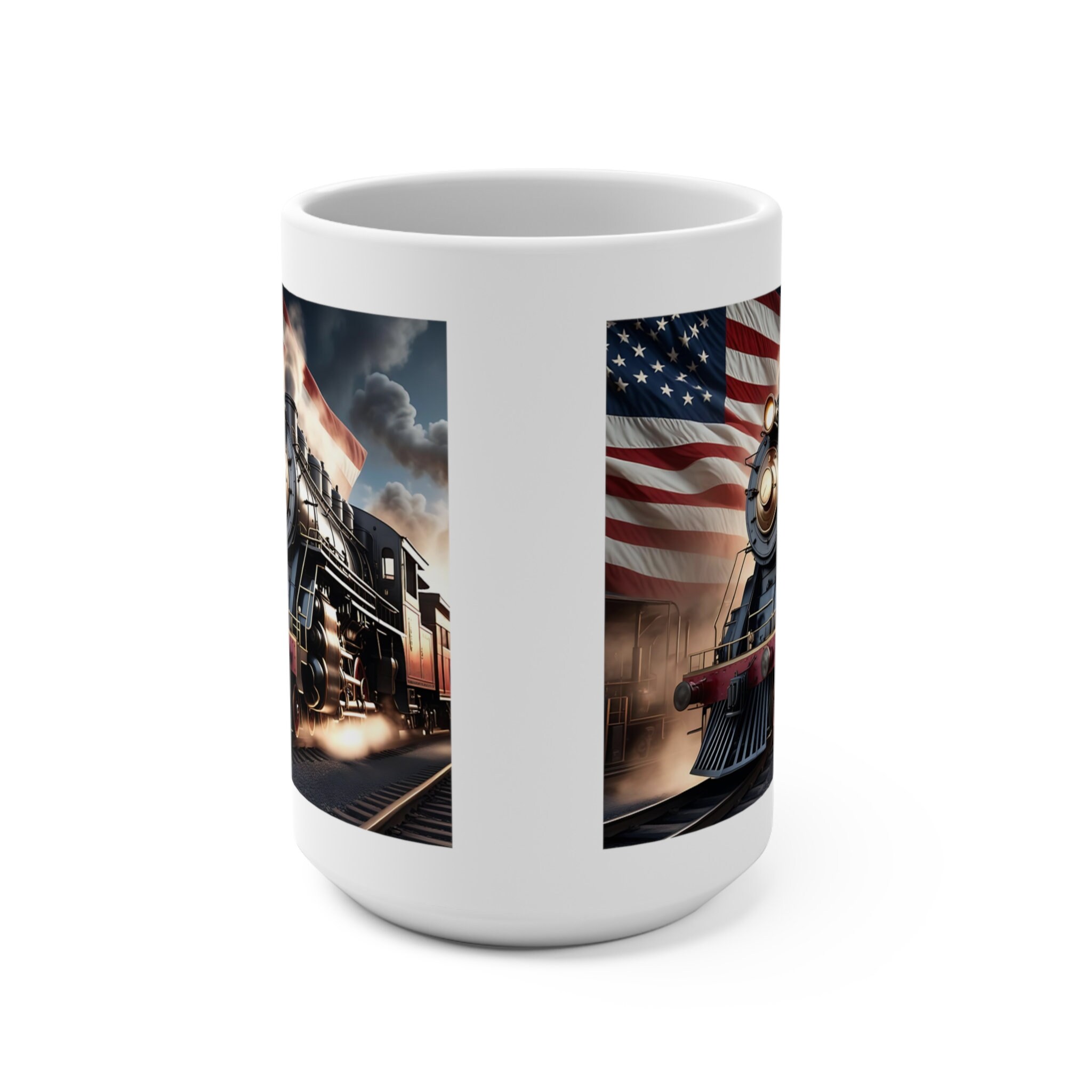 American Steam Engine Railroad Coffee Mug 15oz - Etsy
