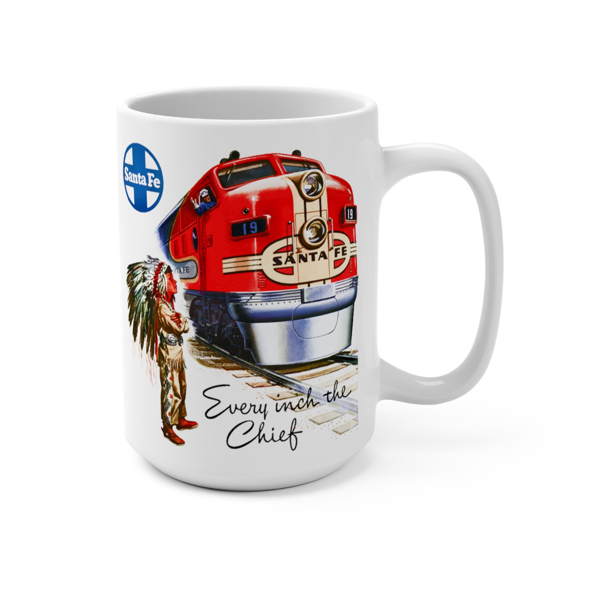 Mugsartstore, 1948 Santa Fe Railroad Super Chief Steam Engine Trains ...
