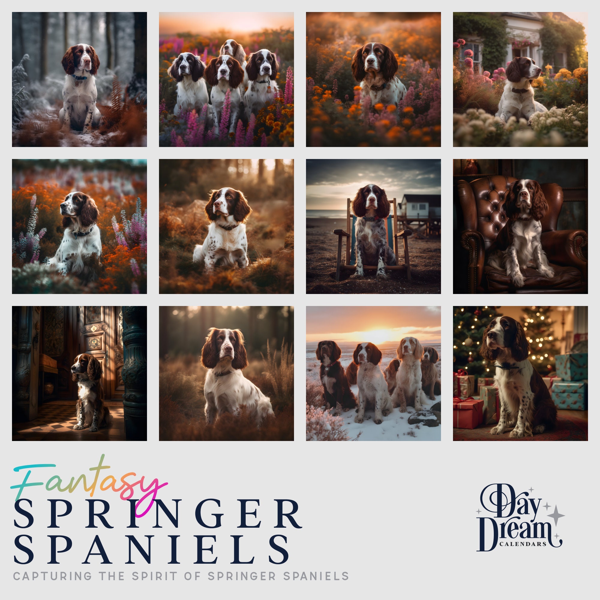 Fantasy Springer Spaniels: 2024 Wall Calendars - Etsy