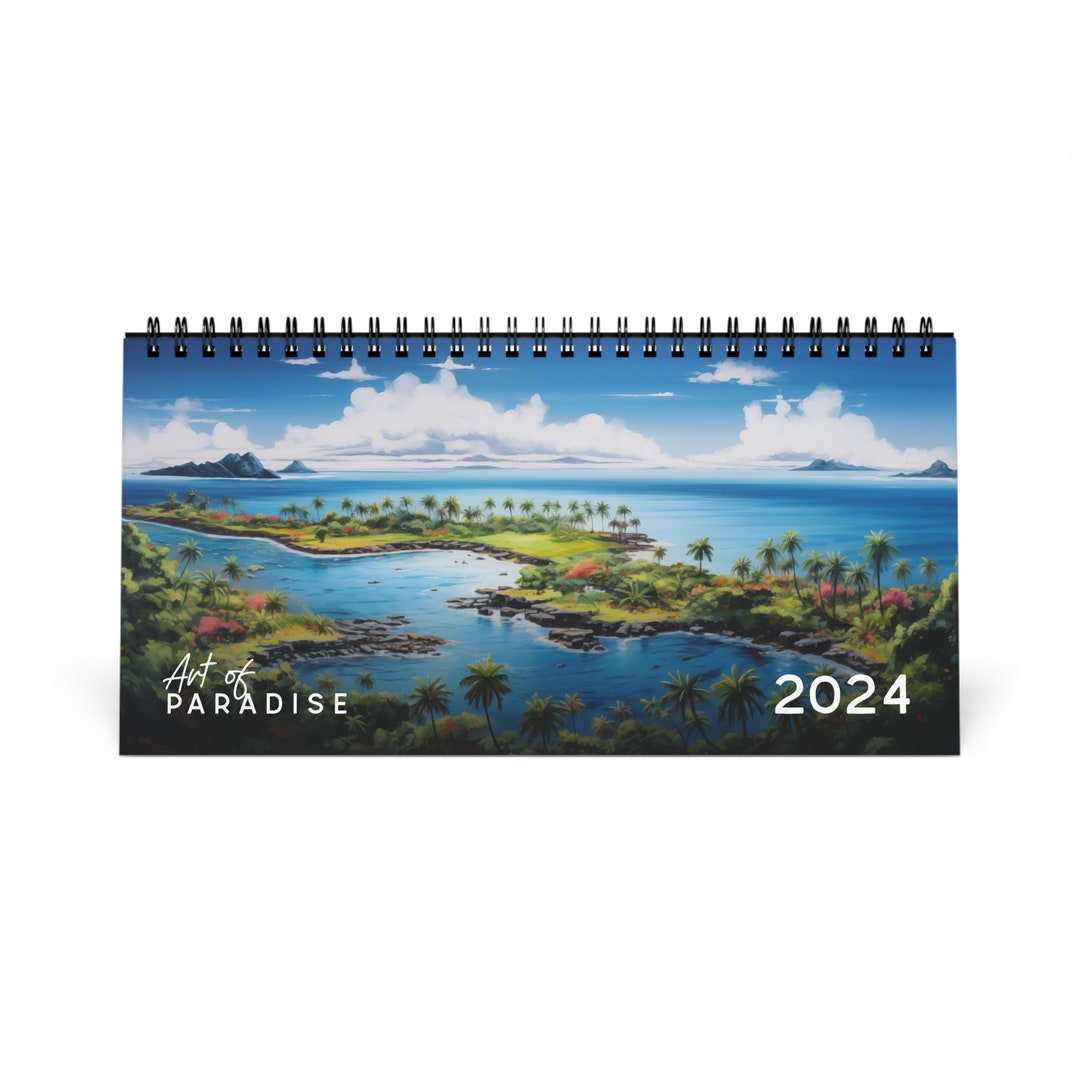 Art of Paradise: Desk Calendar - Etsy
