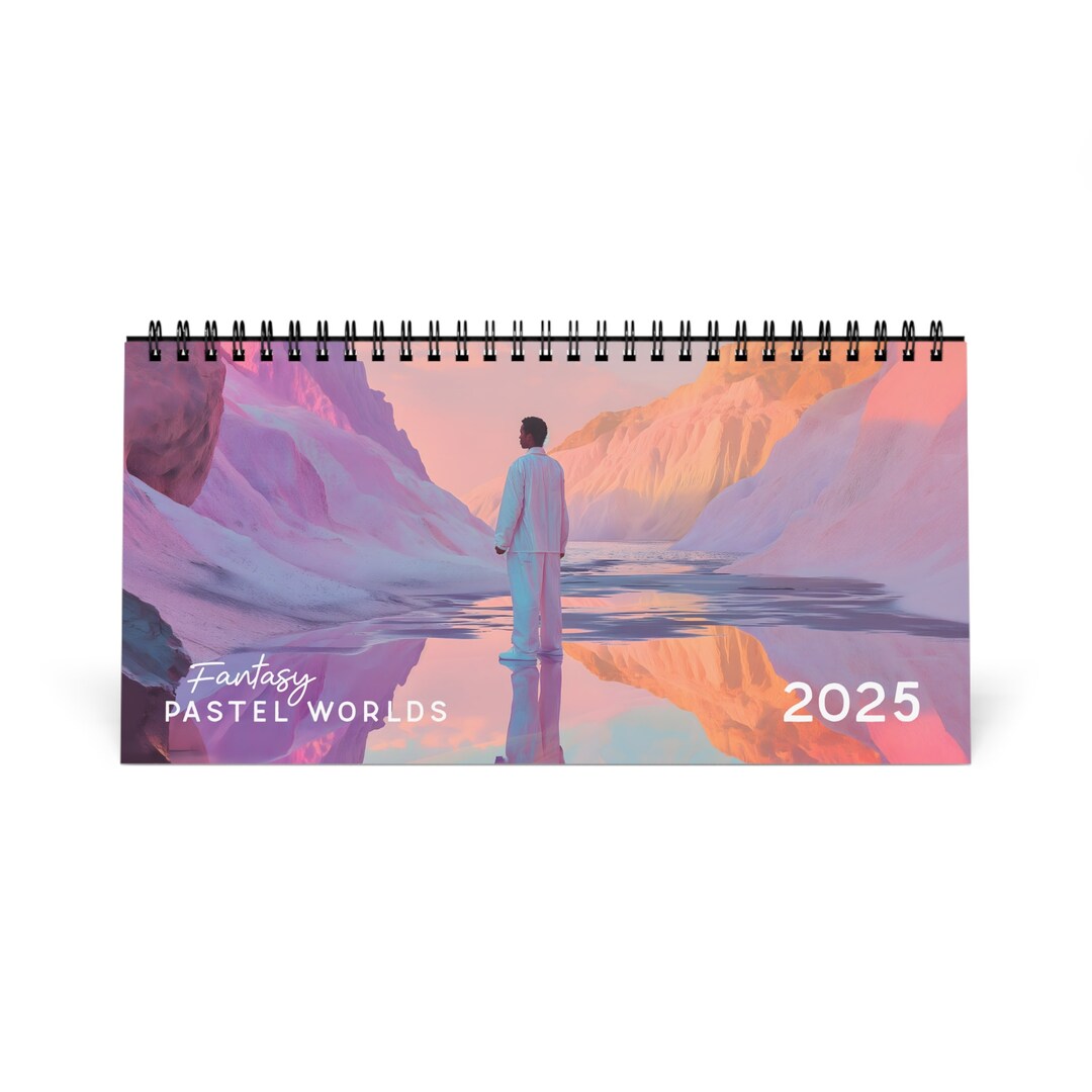 Fantasy Pastel Worlds Desk Calendar - Etsy