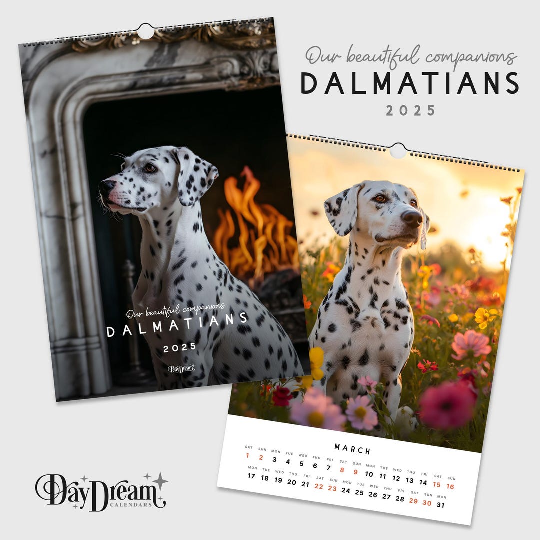 2025 Calendar Dalmatians Art Calendar - Etsy