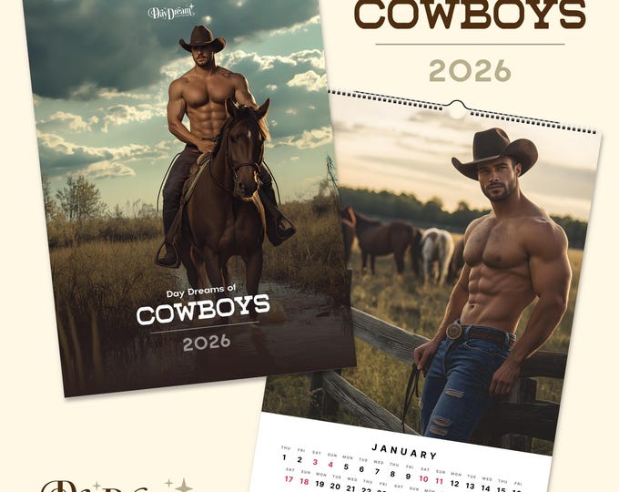 2026 Vintage Old West Wall Calendar 16-month X-large Size 14x22, Retro ...