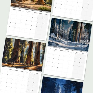 Art of Sequoia National Park Wall Planner Calendar - Etsy