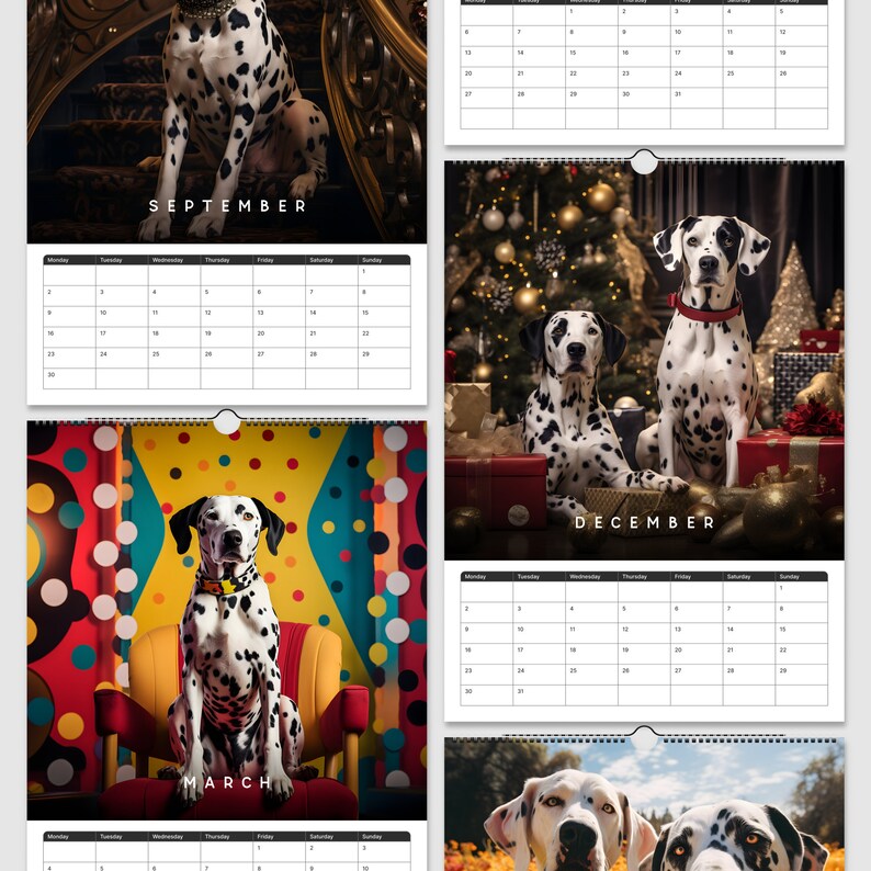 Fantasy Dalmatians: 2024 Wall Calendars - Etsy Australia
