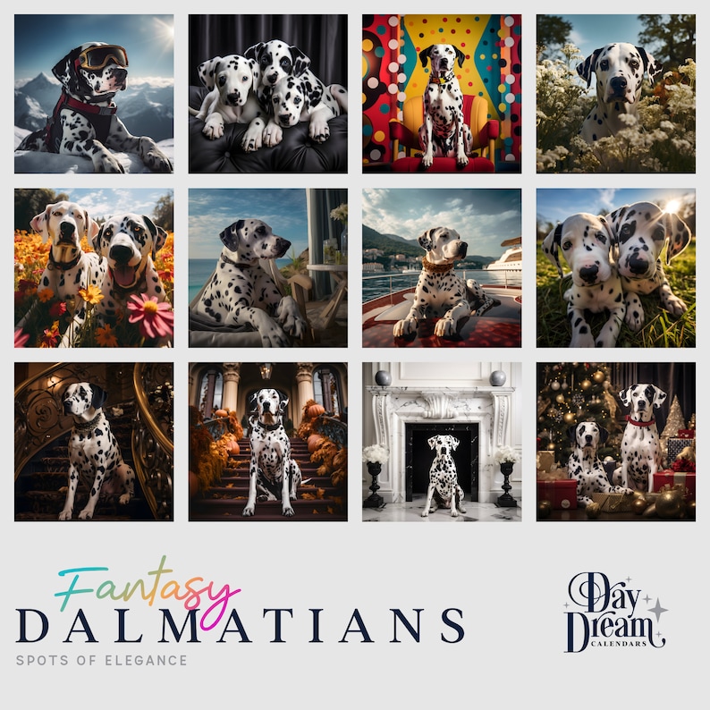 Fantasy Dalmatians: 2024 Wall Calendars - Etsy Australia