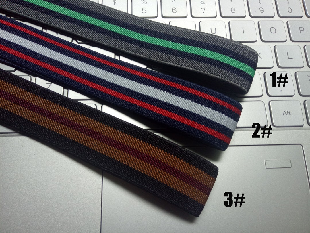 1 Inch Elastic 25MM Stripe Elastic Band -1 Yard - Etsy