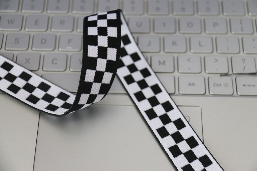 1 Inch Elastic 25MM Plaid Pattern Elastic Band，clothing Accessories -1 ...