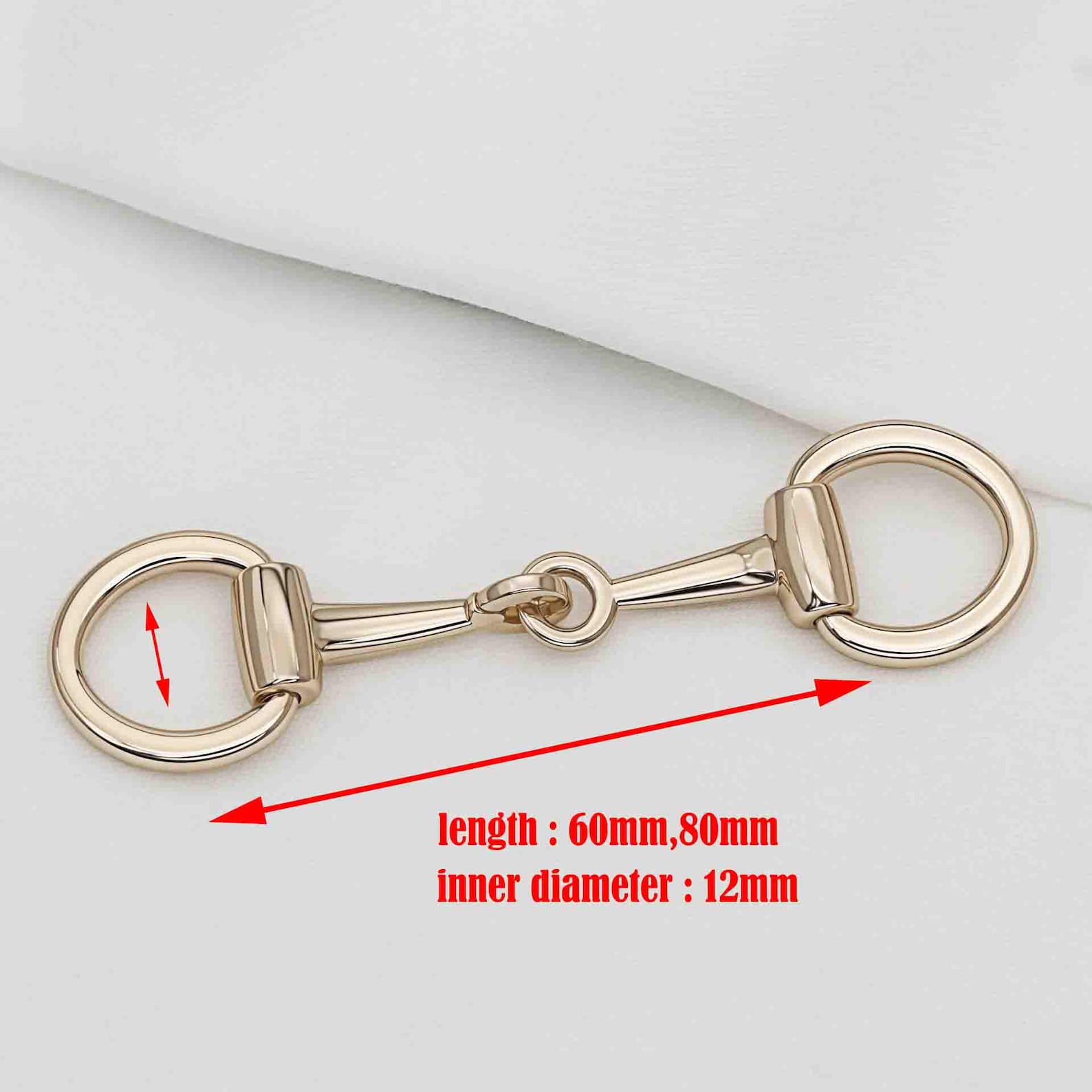 Horsebit Snaffle Bit，metal Connectors,chain Shoe Buckle -1ps - Etsy