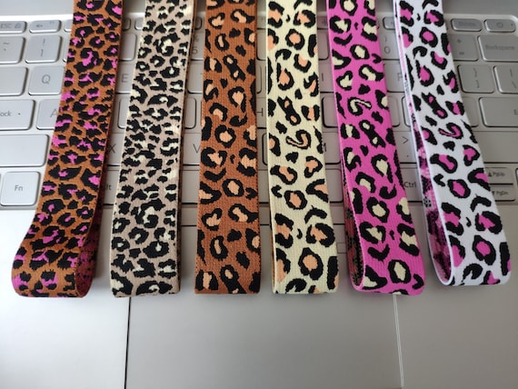 1 Inch Elastic 25mm Leopard Print Elastic Bandclothing Etsy