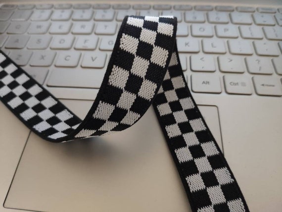 1 inch Elastic 25MM Plaid pattern Elastic bandClothing | Etsy