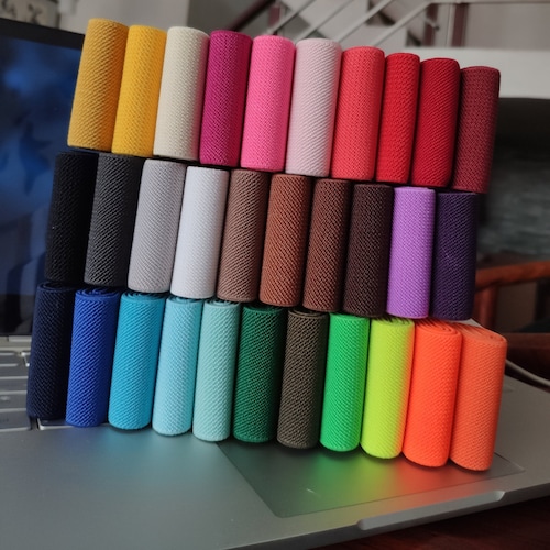 3 Inch 75mm Wide Colored Double-side Twill Elastic Band // - Etsy