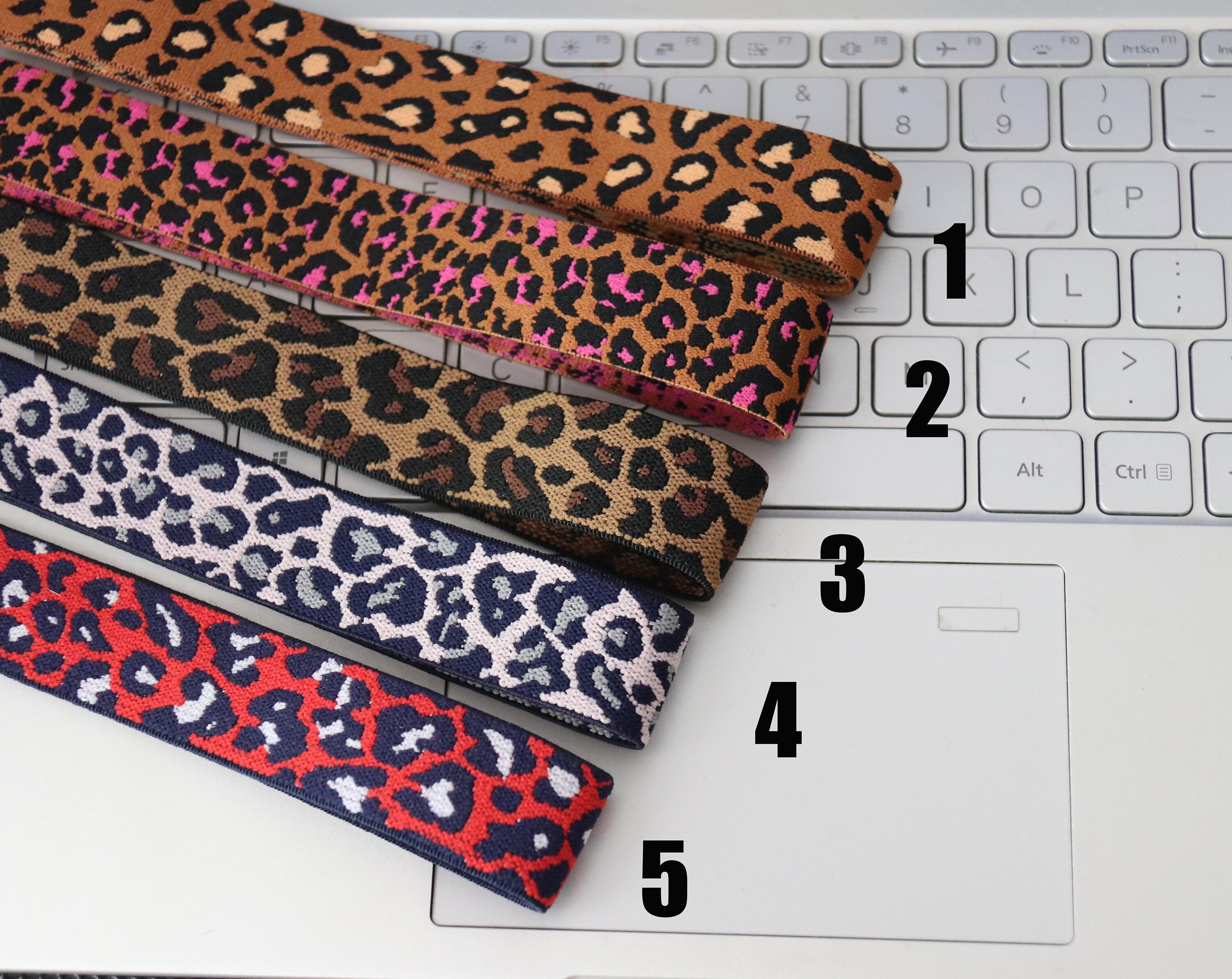 Leopard Print Elastic Band: 1 Inch, DIY Clothing Accessories - 1 Yard ...