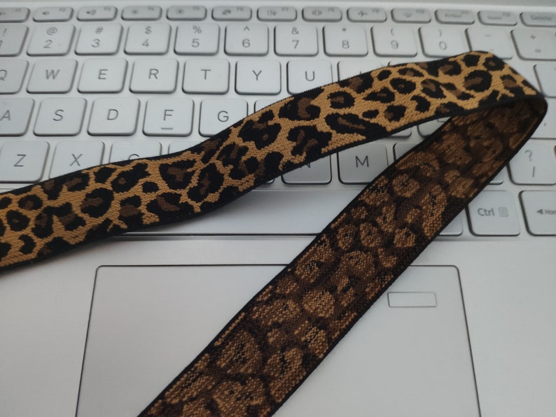 1 Inch Elastic 25MM Leopard Print Elastic Bandclothing | Etsy