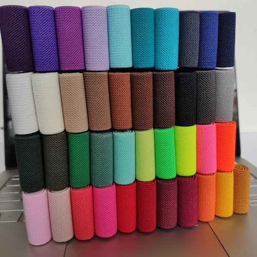 2 Inch 50mm Wide Solid Colored Double-side Twill Elastic - Etsy