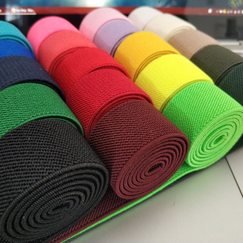 1 Inch 25mm Elastic Bandcolor Wide Elastic Oak - Etsy