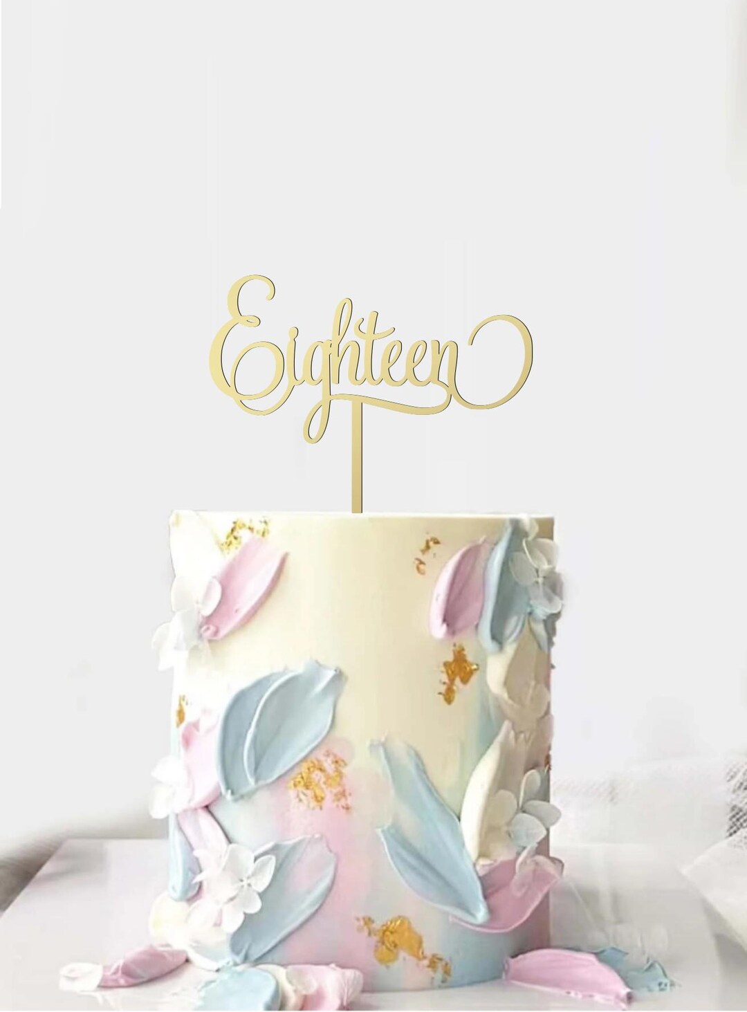 Eighteen Cake Topper - Turning Eighteen Cake Topper - Cake Topper ...