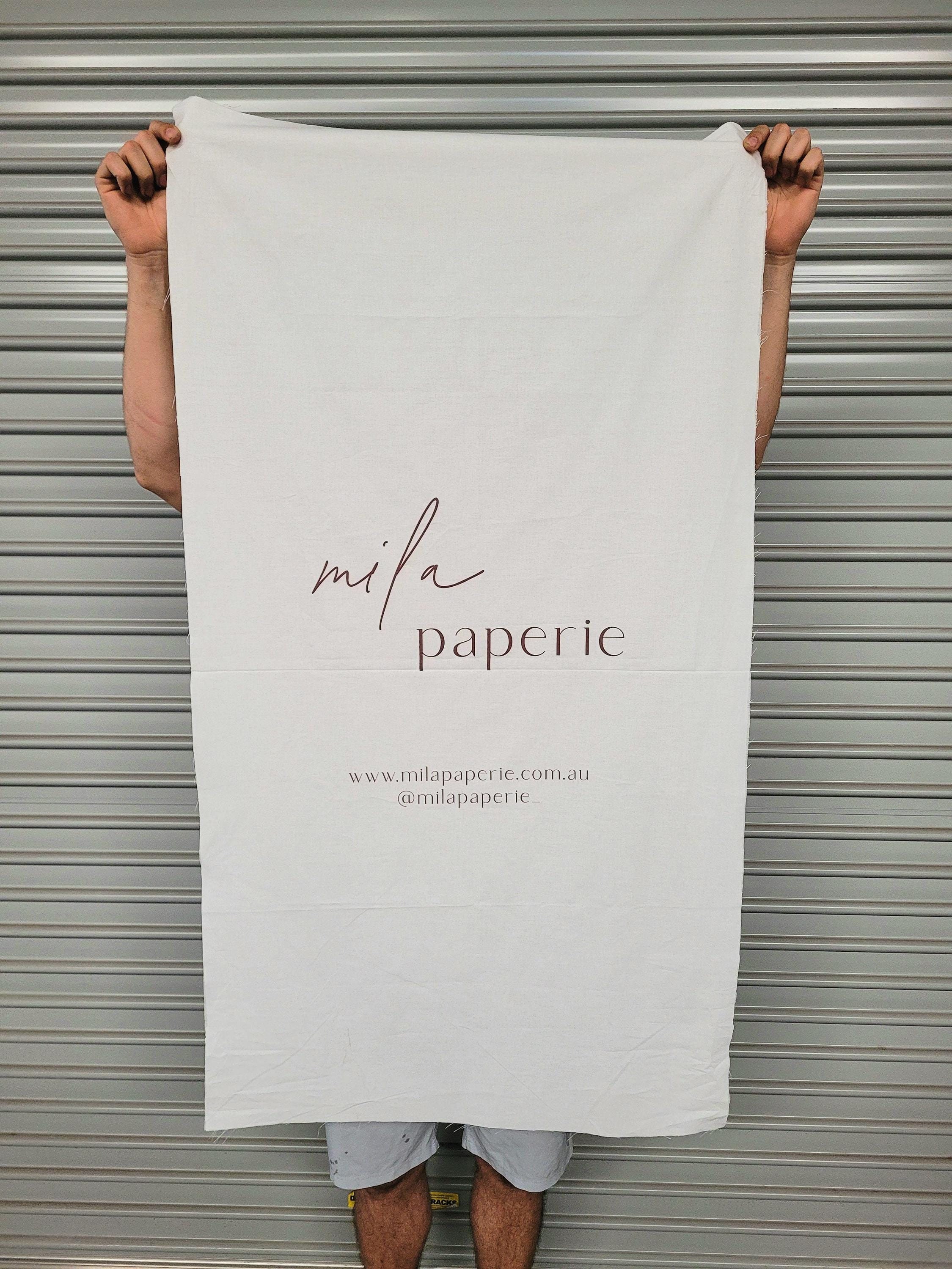 Print Your Own Business Logo - Fabric Sign - Linen Sign - Fabric Banner ...