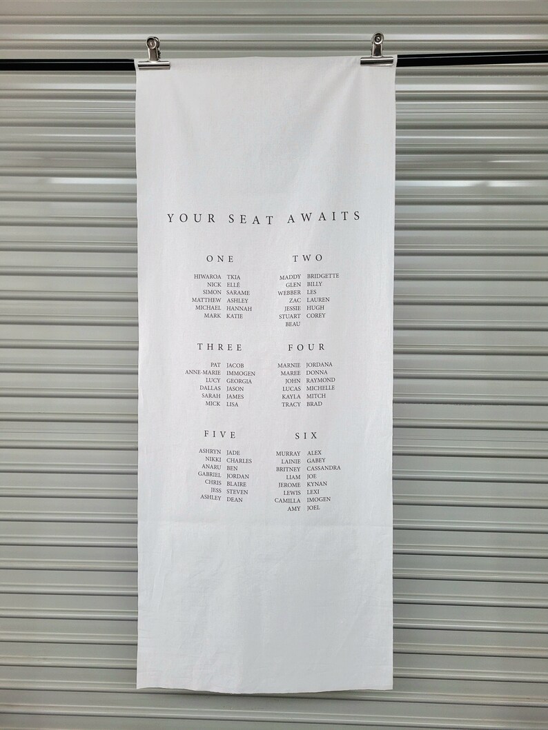 Print Your Own Seating Chart Custom Seating Chart Modern Seating Chart ...